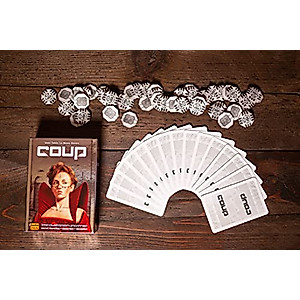 Coup - The Fast, Fun Bluffing Party Game for 2-6 Players. Perfect for Family Game Night with your Teens or Friends. Can you get away with your bluff? Over 1 Million copies sold!