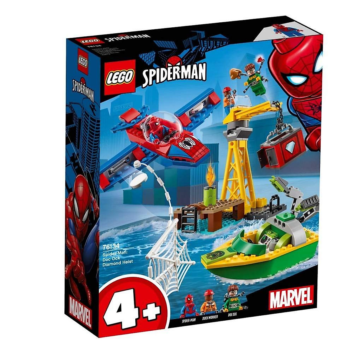 LEGO Marvel Spider Man Spider-Man: Doc Ock Diamond Heist 76134 Building Kit (150 Pieces)