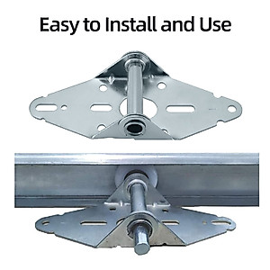 HOME MASTER HARDWARE 1-3/4" Nylon Garage Door Rollers 12 Pack + 4 Pack Garage Door Hinge Heavy Duty 14 Gauge Steel #1