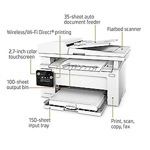 HP LaserJet Pro M130fw All-in-One Wireless Laser Printer, Works with Alexa (G3Q60A). Replaces HP M127fw Laser Printer