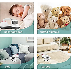 Dascooni Bed Vacuum Cleaner, Mattress Vacuum Cleaner 12KPa Handheld Vacuum Cleaner high-Frequency Double-tap for mattresses, Sofas, Carpets and Other Fabrics