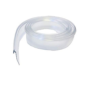 Gordon Glass® Clear Vinyl Framed Shower Door Drip Sweep Wipe Seal Angled 36" Long, Made in USA