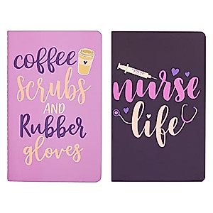 Juvale 8 Pack A5 Nurse Notebook Set, Nurse Appreciation Gifts for Graduation, Retirement, Medical Students (5 x 8 In)