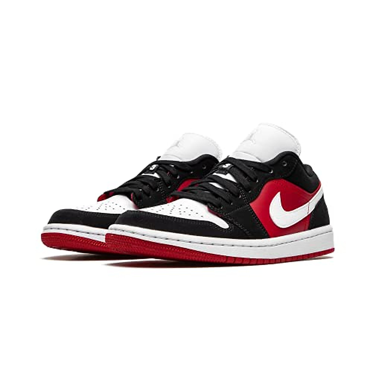 Jordan Womens WMNS Air 1 Low DC0774 016 Black/White/Gym Red - Size 11W