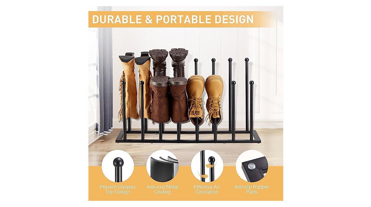 Housen Solutions Boot Rack Organizer for Tall Boots - Space Saving Storage