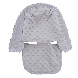 Jiawu Infant Support Pillow, Stroller Cushion, Baby Head Support, for Baby Protecting Child's Head(Grey, Baby headrest)