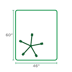 Dimex 46"x 60" Clear Rectangle Office Chair Mat For Low Pile Carpet, Made In The USA, BPA And Phthalate Free, C532003G