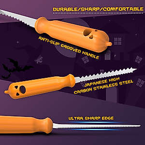 imarku Pumpkin Carving Kit, 36PCS Pumpkin Carving Tools, Professional Pumpkin Carving Knife Set with Stencils & Bag for Beginners, Sharp Pumpkin Carving, Best Christmas Gifts for Women Men