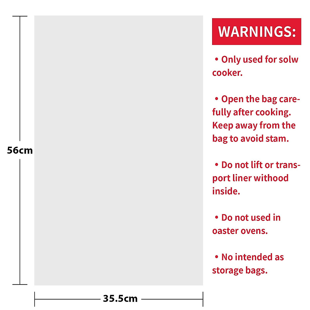 40 Count Disposable Slow Cooker Liners and Cooking Bags | Extra Large Size Fits 6-10 QT Pot, 14"x 22" | Suitable for Oval & Round Pot, BPA Free (2 Pack)