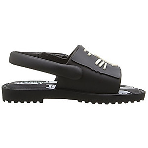 Mini Melissa Girl's Mini MIA + FABULA Mary Jane, Black, 7 M US Toddler