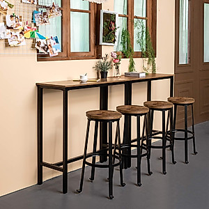 Ball & Cast HSA-2206 Bar Table, Rustic Brown