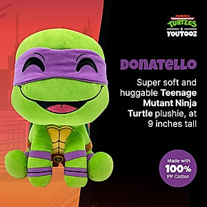 YouTooz Donatello Ninja Turtles Plush, 9 Inch Donatello TMNT Plushie from The Series Teenage Mutant Ninja Turtles - Cute Donatello TMNT Plush Toy