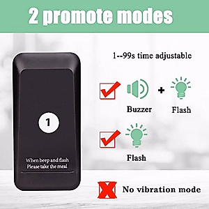 Retekess TD157 Restaurant Pager,Pagers for Restaurants,Touch Keyboard,Only Flash Modes,16 Pagers for Food Truck,Clinic,Coffee Shop,Bar