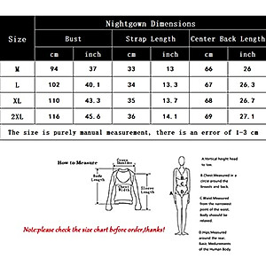 ENJOYNIGHT Women's Nightgown Chemise Nightshirt Full Slips Sleepwear Soft Nighty Lace Sleep Shirt(Flower, X-Large)