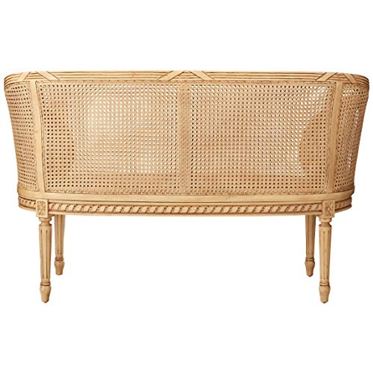 Parisian Oval Rattan Settee