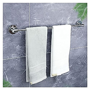 Towel BAR Rack Towel Rack Wall Mounted Single Towel Storage Rack Towel Bar,Towel Rod,for Bathroom Hardware and Kitchen,Optional,Polished Finish Bathroom Hardware/70Cm (Size : 60Cm)