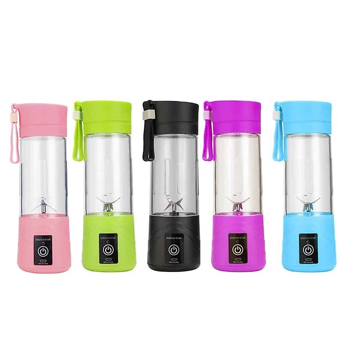 Portable Blender, 13.5 Oz Personal Size Juicer Cup for Smoothies and Shakes, USB Rechargeable with Six Blades, for Sports Travel and Outdoors - Blue,black,green,pink,yellow,purple super blender. (black)