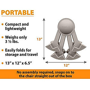 KABOOST Booster Seat for Dining Table, Natural – Goes Under The Chair – Portable Chair Booster for Toddlers and Grown Ups