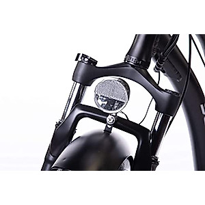 Soumye Beach Cruiser E-Bike 1050W Pack Watts Motor 48V/768WH Lithium Battery 26”x4.0 Fat Tire Max Speed 28m/h Step-Thru M5 Larger Size Display, 7 Gears for Adults (S132-Black)