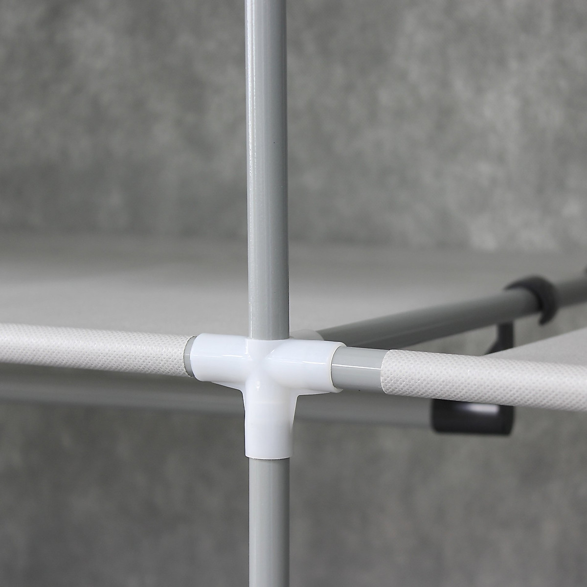 Switch Innovation Storage Closet Portable Temporary Clothing Wardrobe, Free-Standing Clothes Rack, Non-Woven Fabric Dresser, Dorm Room Cupboard, Contemporary Design Big Ben