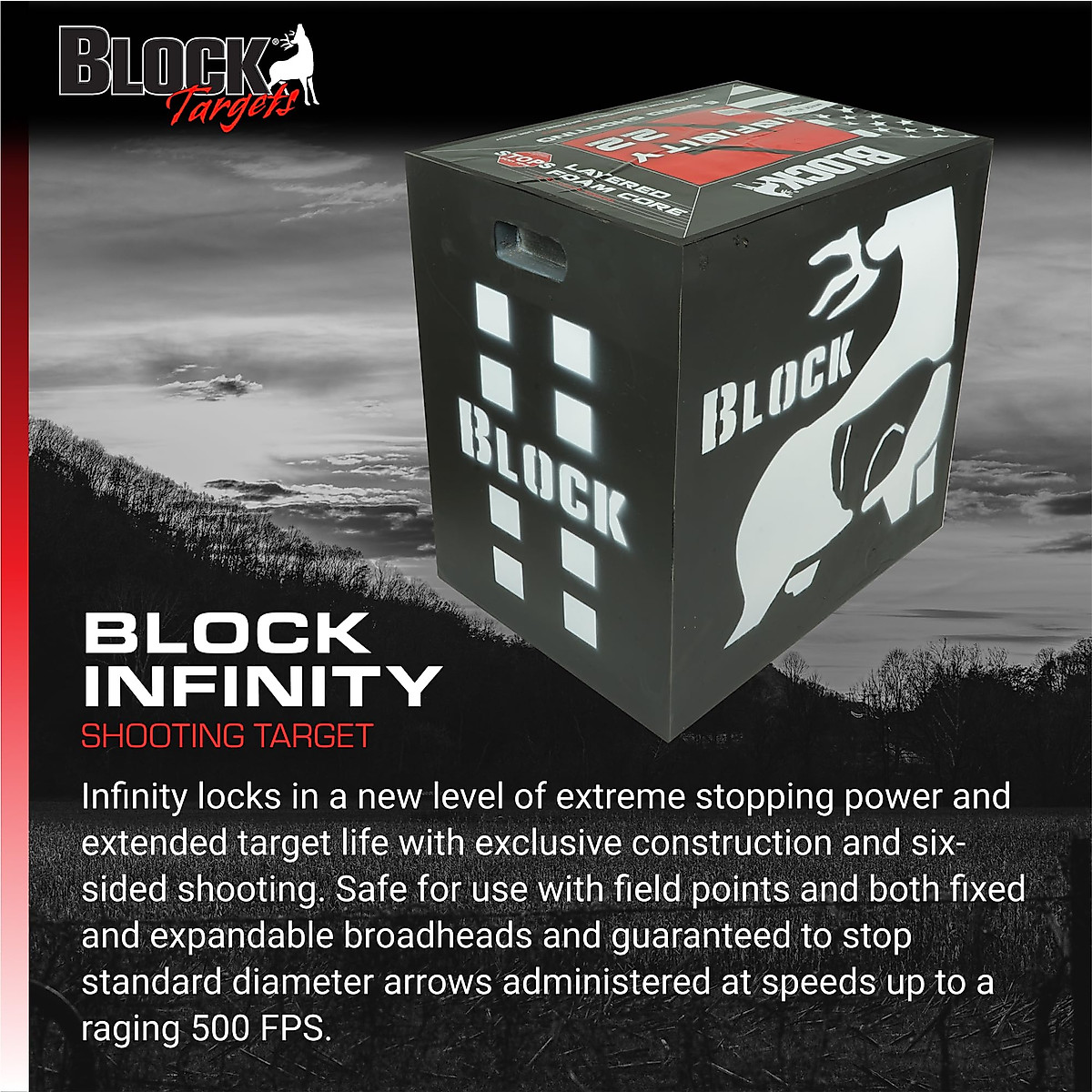 Field Logic Block Infinity 22" Archery Hunting Target