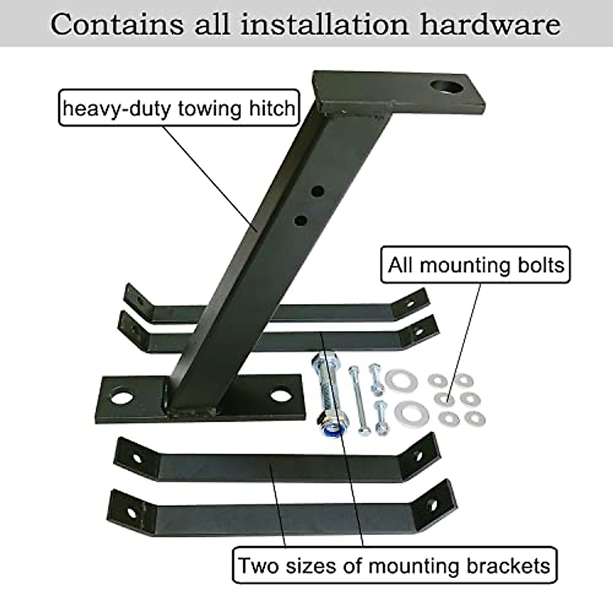 WILDESON Lawn Mower Trailer Hitch Riding Mower Garden Tractor Hitch fit for John Deere/Cub Cadet/Husqvarna/Craftsman Tow Hitch