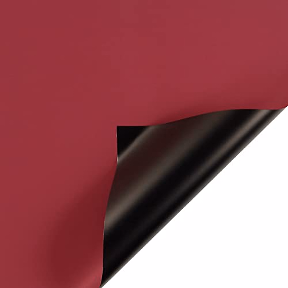 XIGUI 23InchDouble-Sided Colors Flower Wrapping Paper,Waterproof Floral Bouquet Wrap Thick Gift Packaging Supplies for Birthday Mother Day Baby Shower Wedding Valentine's Day（black red 40 Sheets