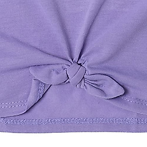 Bluey Little Girls Knotted Graphic T-Shirt Purple 7-8