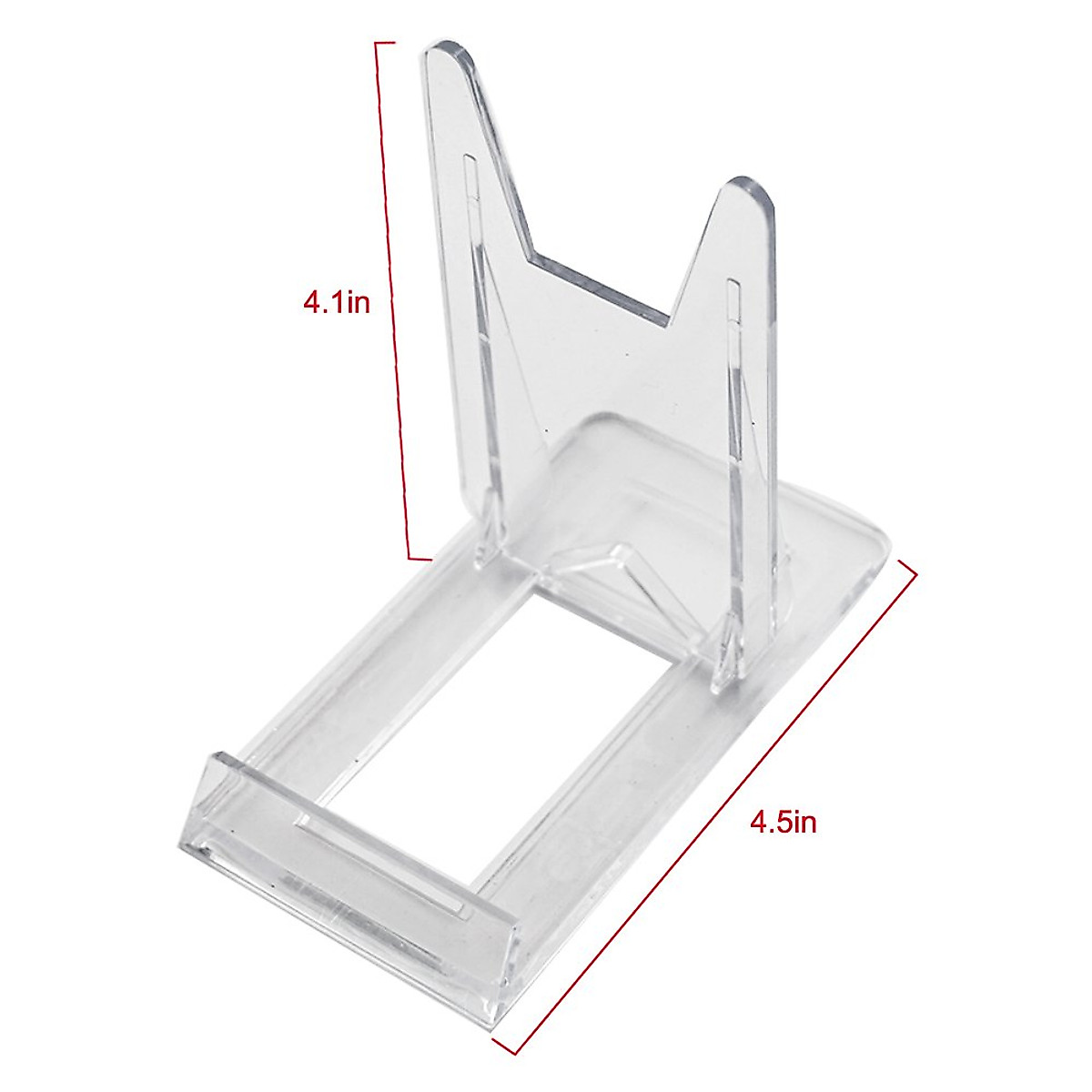 Artliving Two Part Adjustable Clear Acrylic Plastic Display Stand Easel (set of 6)