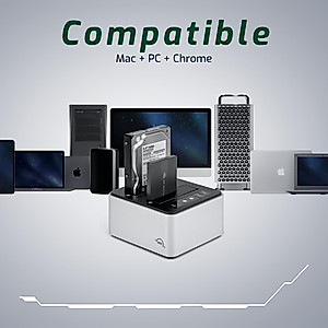 OWC Drive Dock USB-C Dual Drive Bay Solution, USB 3.1 Gen 2, for Mac and PC, (OWCTCDRVDCK)