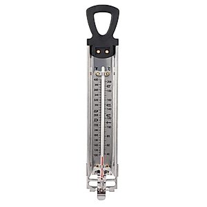 Stainless Steel Candy Deep Fry Food Cooking Kitchen Thermometer,Candy Thermometer , Fahrenheit Celsius Double Scale Display Household Kitchen Hanging Candy Thermometer, Candy Thermometer ,Stainle