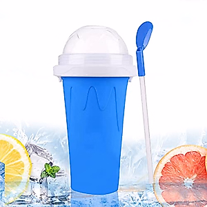 Slushy Maker Cup, Portable Slushie Maker Squeeze Cup, Magic Quick Frozen Slushie Cup, DIY Homemade Smoothie Cups Ice Cream Maker for Children and Family