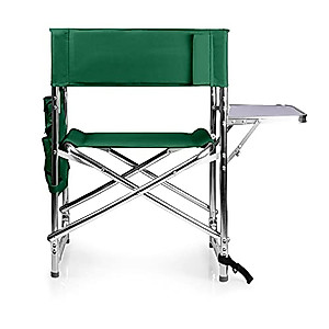 ONIVA - a Picnic Time brand - Sports Chair with Side Table, Beach Chair, Camp Chair for Adults, (Hunter Green)