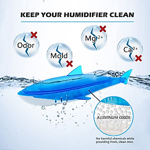 FITORCH Humidifier Cleaner, Universal Humidifier Tank Cleaner Fish for Most Humidifier & Fish Tank, Purifies Water, Eliminates White Dust and Odor, Prevents Hard Water Build-Up(6 Pack)