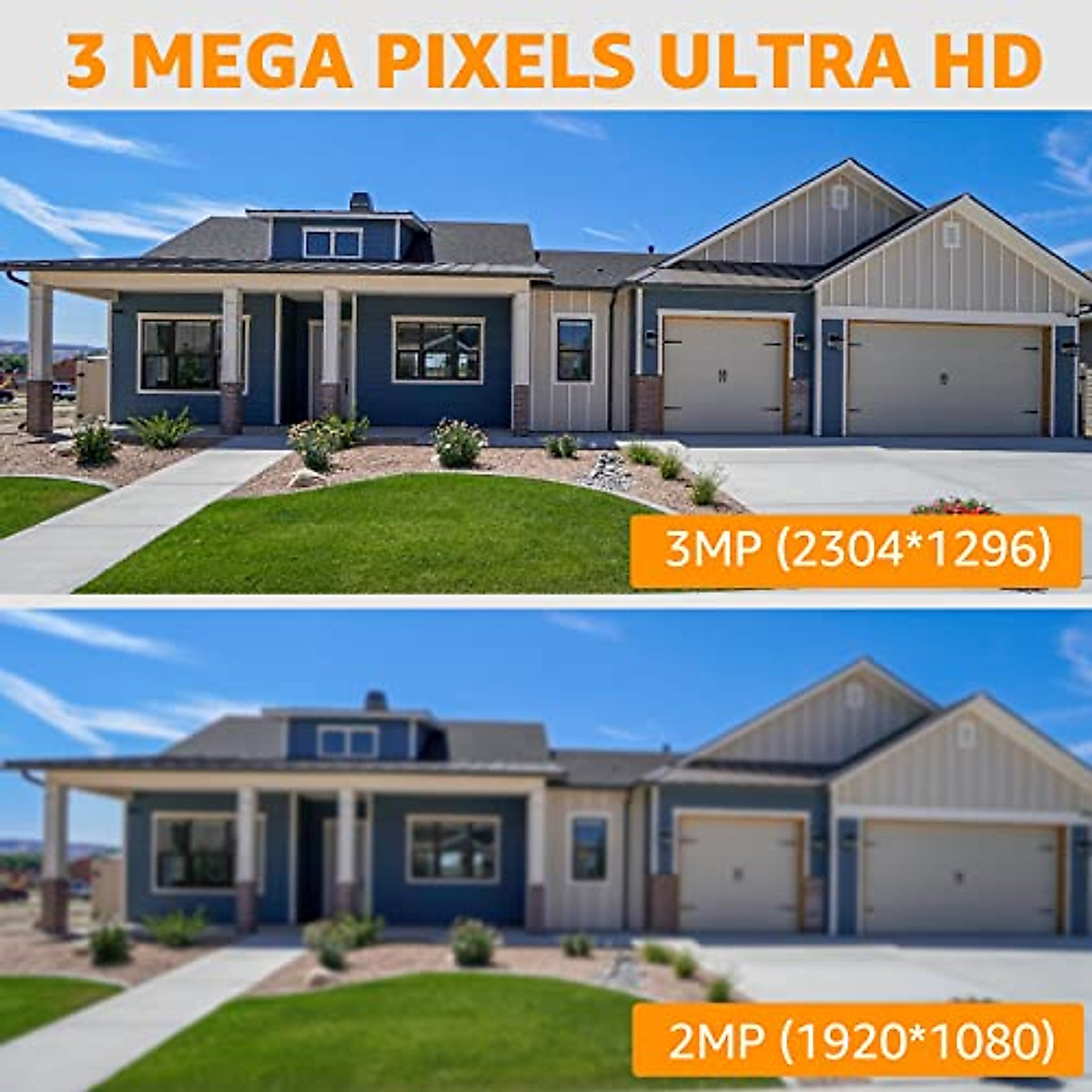 Lybuorze 2K 3MP Light Bulb Security Camera 2 Pack Security Cameras Wireless WiFi Outdoor with Audio Automatic Humanoid Tracking, Full Color Night Vision Phenomenal Cameras for Home Security