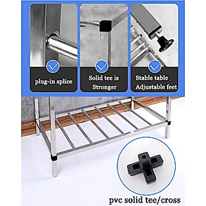 Kitchen Sink for Washing Single Bowl 304 Stainless Steel Utility Sinks Freestanding Outdoor camping dish washing station with Console & Stand for Indoor Garage Kitchen Laundry Room ( Size : 70*46*75cm