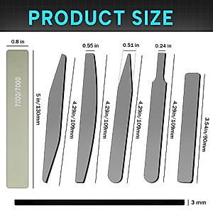 Honoson 25 Pcs Hobby Model Polishing Tools Set Include 5 Pcs Glass Polishing Files and 20 Pcs Sanding Sticks Glass File for Plastic Models Wood Base Parts