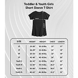 Disney Alice in Wonderland - Always Curious - Toddler and Youth Girls Short Sleeve Graphic T-Shirt - Size 2T Heather Black