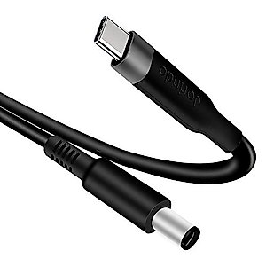 65W PD USB Type C Male Input to DC 7.4mm x 5.0mm Male (7.4mm x 0.6mm) Power Charging Cable Compatible for Dell Latitude E6420 E6430 E6430s E6430U E6440 E6500 E6510 (6.6 FT)