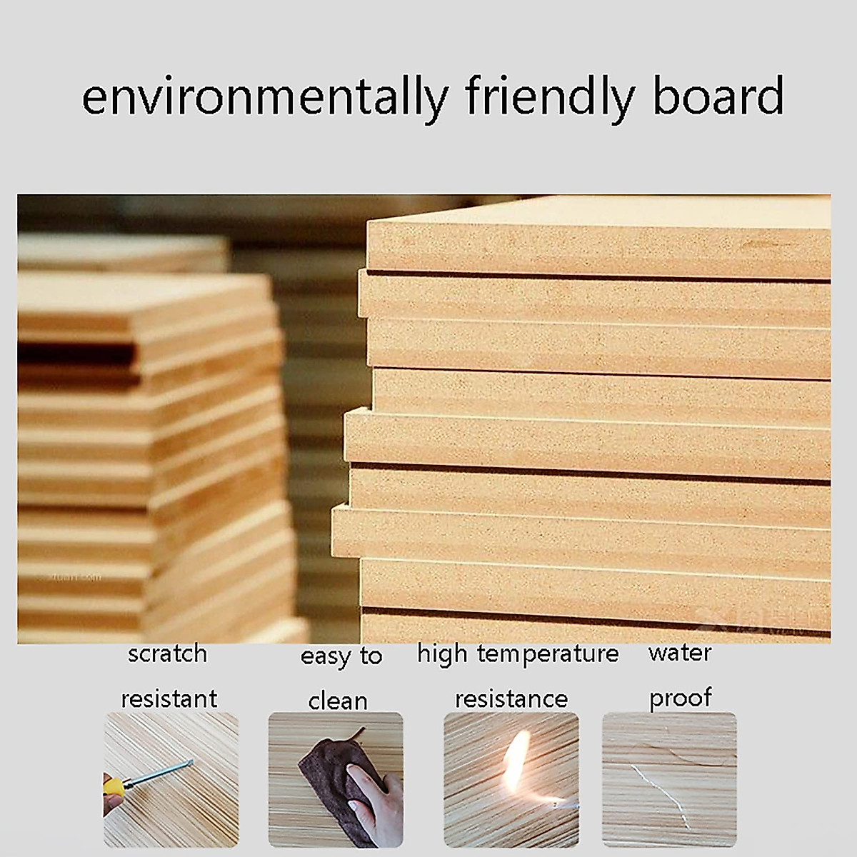 Computer Desk with Lock and Drawers, Writing Desk for Students, Desk for Adults, Wooden Home Office Desk, Teak Color and Black