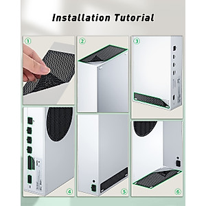 ZAONOOL Dust Filter Set for Xbox Series S Console - Include 7 Silicone Dust Protector and 4 PVC Mesh Filter Covers