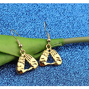 BAUNA Sorority Gifts for Women Sigma Theta Sorority Sisterhood Gift My My Sister Charm Expandable Bangle Greek Sorority Jewelry (Earrings)