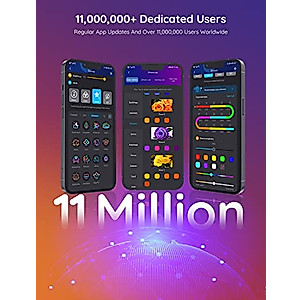 Govee Smart RGBIC LED Strip Lights 65.6ft, Alexa LED Light Strip Work with Google Assistant, Music Sync, DIY Multiple Colors on One Line, WiFi Color Changing LED Lights for Bedroom, Living Room