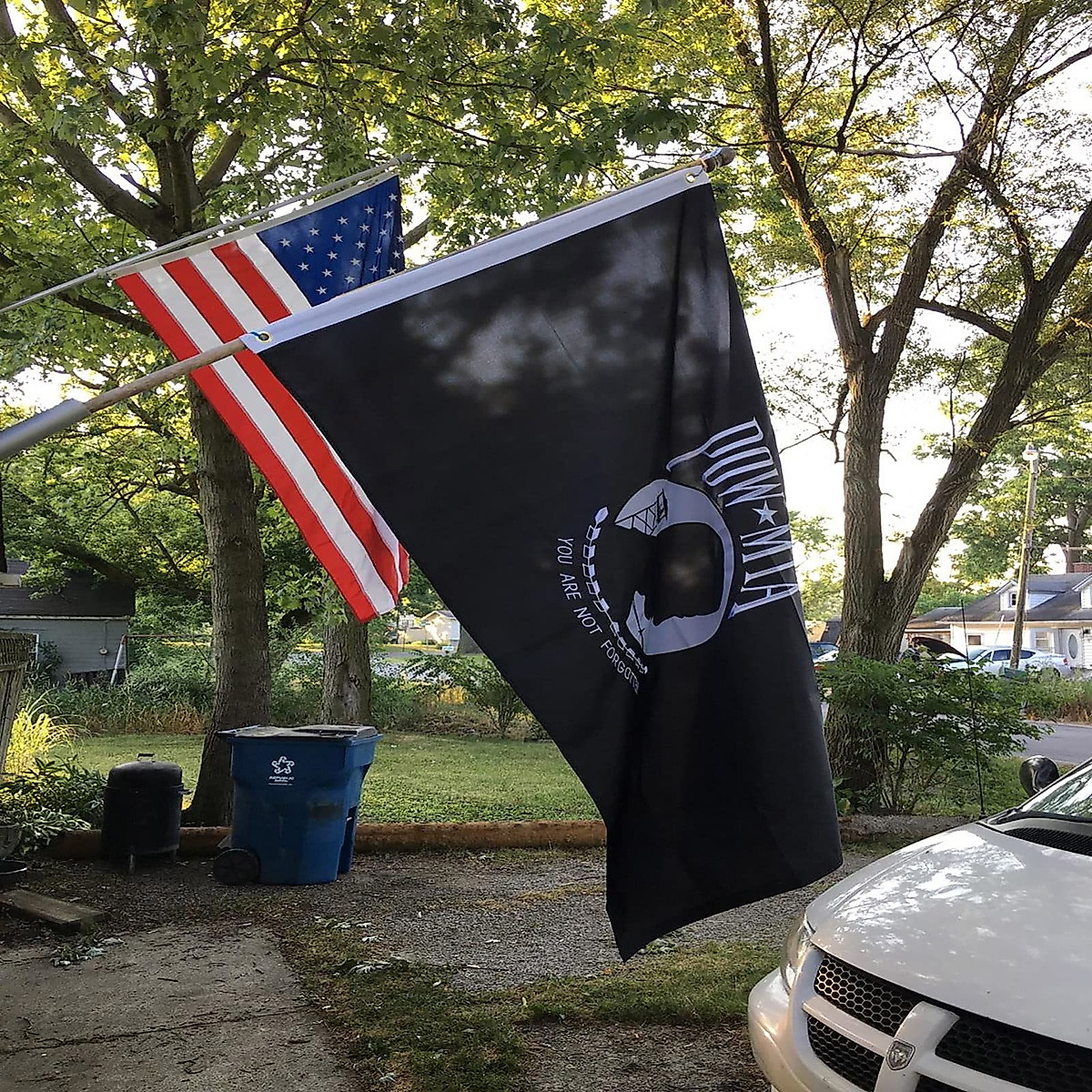 Pow Mia Flag 3x5 ft Outdoor Heavy Duty and Double sided You are Not Forgotten Prisoner of War Flags Military Pow Flag with 2 Grommets