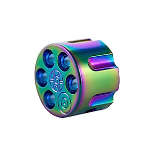 Guyker 3Pcs Guitar Potentiometer Control Knobs for 6mm(0.24”) Dia. Shaft Pots - Knurled Volume and Audio Switch Knob Replacement for Electric Guitar or Precision Bass - Zinc alloy, Rainbow