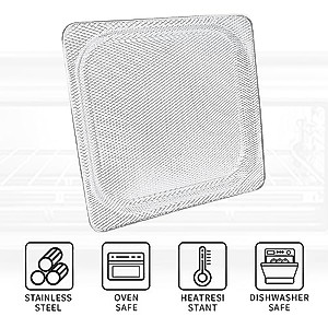 Replacement Air Fryer Basket for Ninja Foodi SP101 Air Fry Oven, Stainless Steel Air Fryer Accessories for Ninja Foodi SP100, SP101B1, SP101C (for SP100 Series)