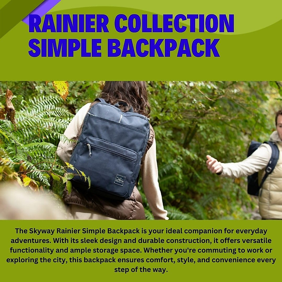 Skyway Rainier Softside Lightweight Backpacks (Moab Red, Rolltop Commuter Backpack 20L)