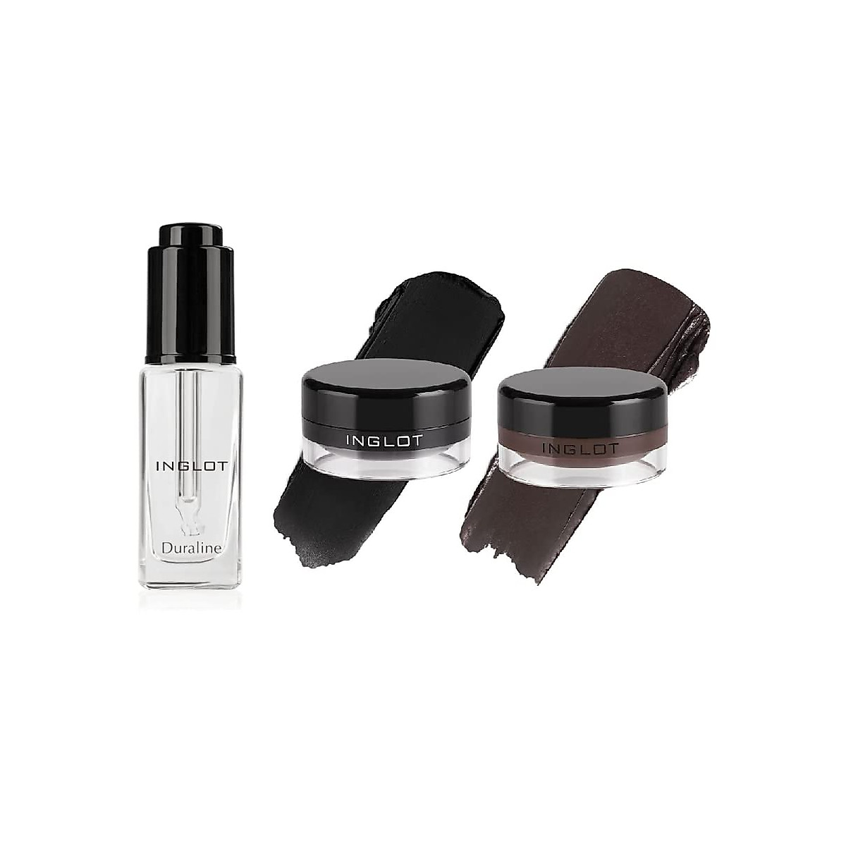 The Beauty Box INGLOT Bundle - Duraline, AMC Eyeliner Gel 77 and AMC Eyeliner Gel 90 (3-Piece)