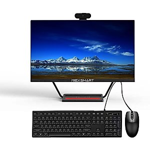 All-in-One PC All-in-one Desktop Computer PC 23.8inch All-in-One PC with Core i7 16GB RAM 512GB SSD, 360°Adjustable Webcam, Charging Panel, All-in-one PC Supporting Dual-Band WiFi, Bluetooth 4.2,Black