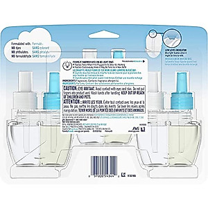 Febreze Odor-Fighting Fade Defy PLUG Air Freshener Refill, Linen & Sky, (3) .87 fl. oz. Oil Refills